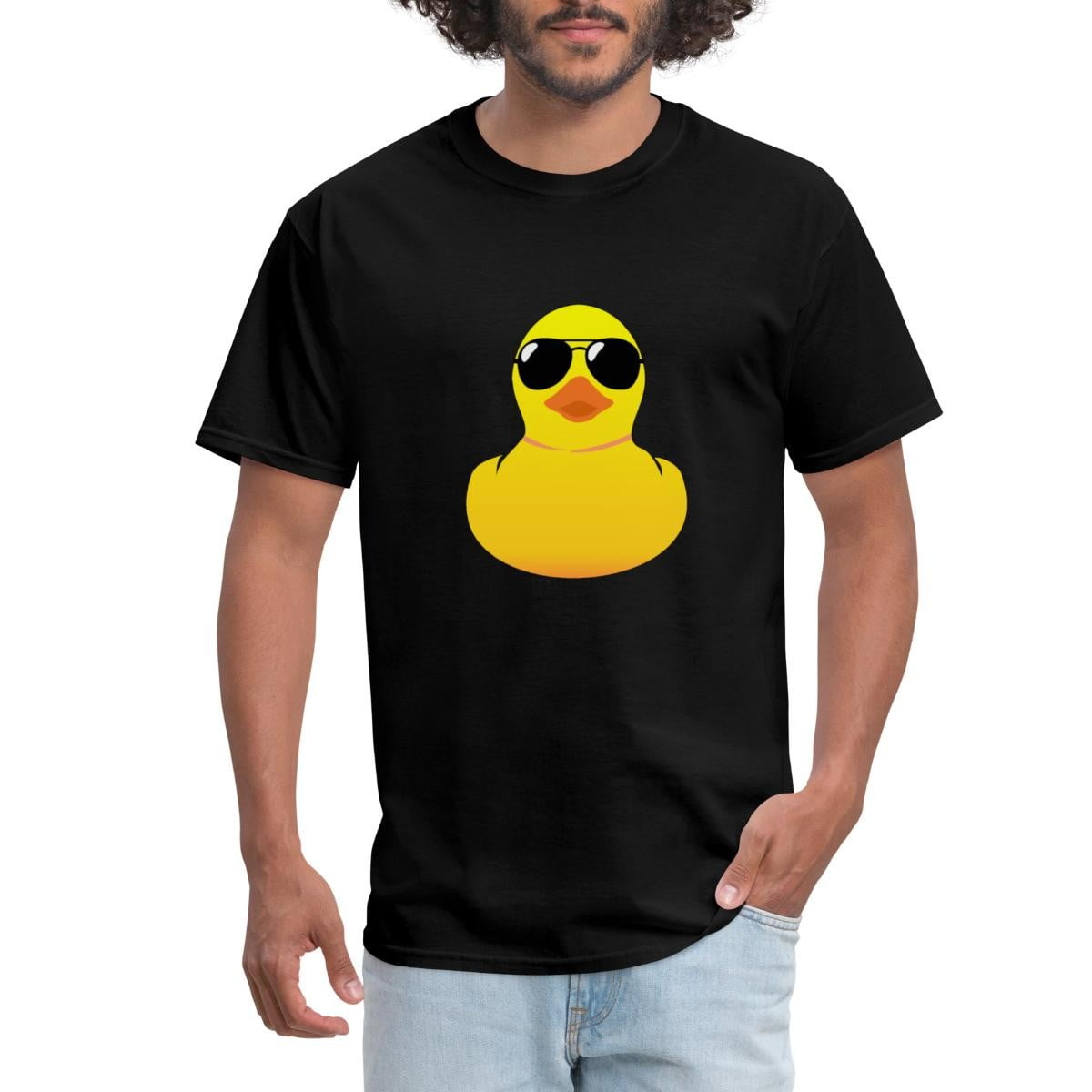 True Vibe Rubber Duck With Sunglasses Ducky Cool Men'S T-Shirt ...