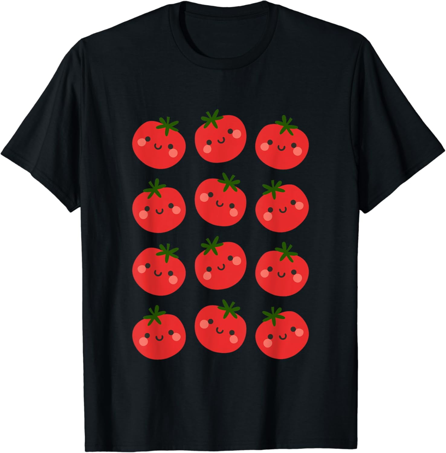 True Vibe Tomato Pattern Cute Happy Tomato Fruit for Vegans Fruitarian ...