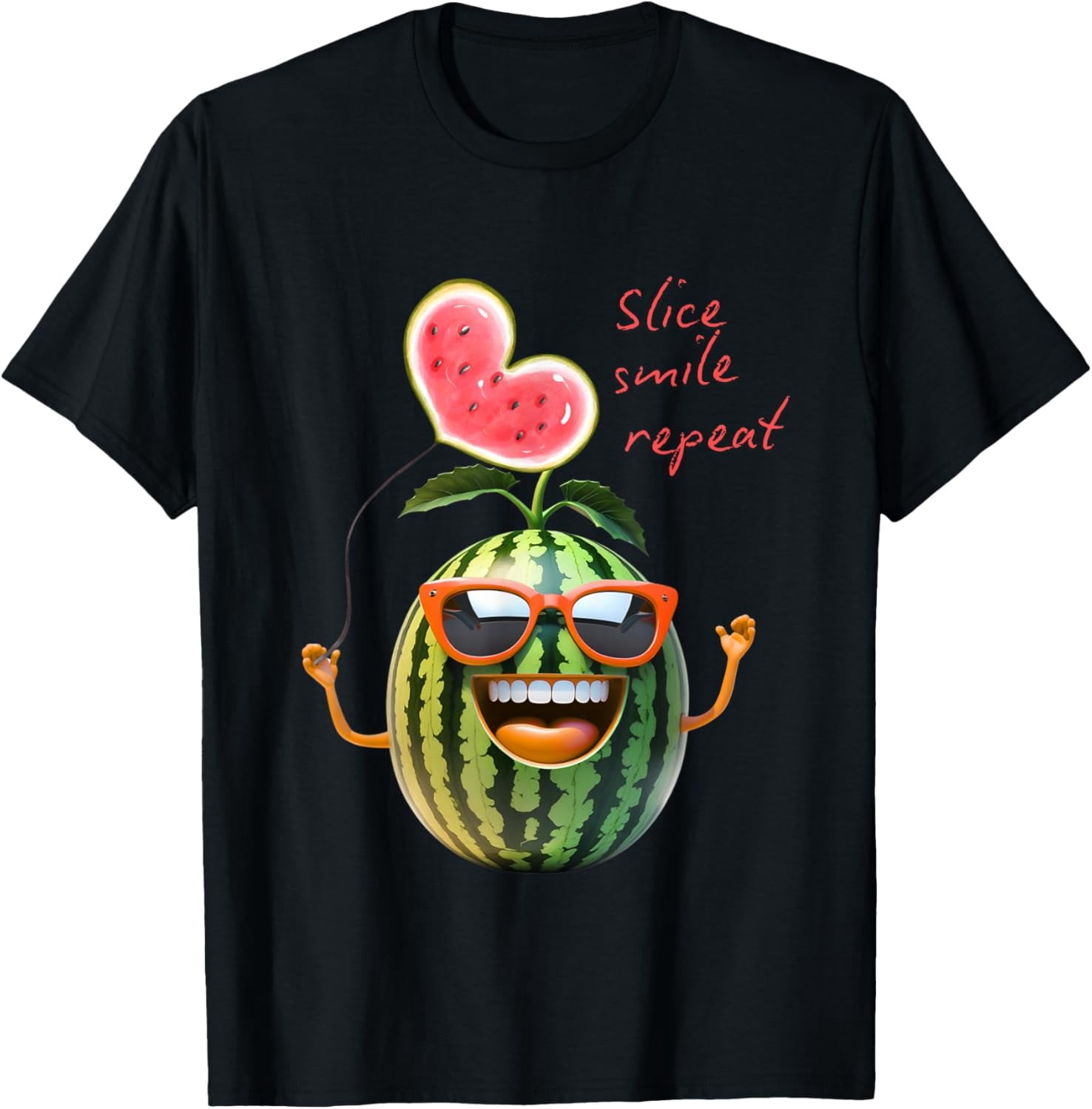 True Vibe Watermelon Slice Melon Summer Vacation Season Fruit Lovers T ...