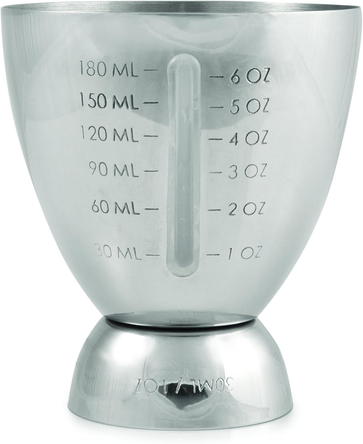 True Vista Stainless Steel Double Jigger for Bartending, Cocktail ...