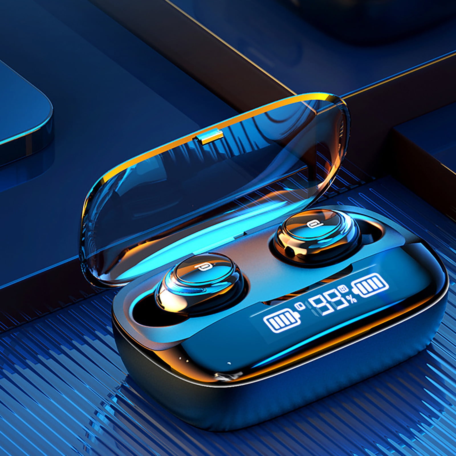 True Wireless Bluetooth 5.0 Earbuds, 150-Hour Total Playtime with 40x ...