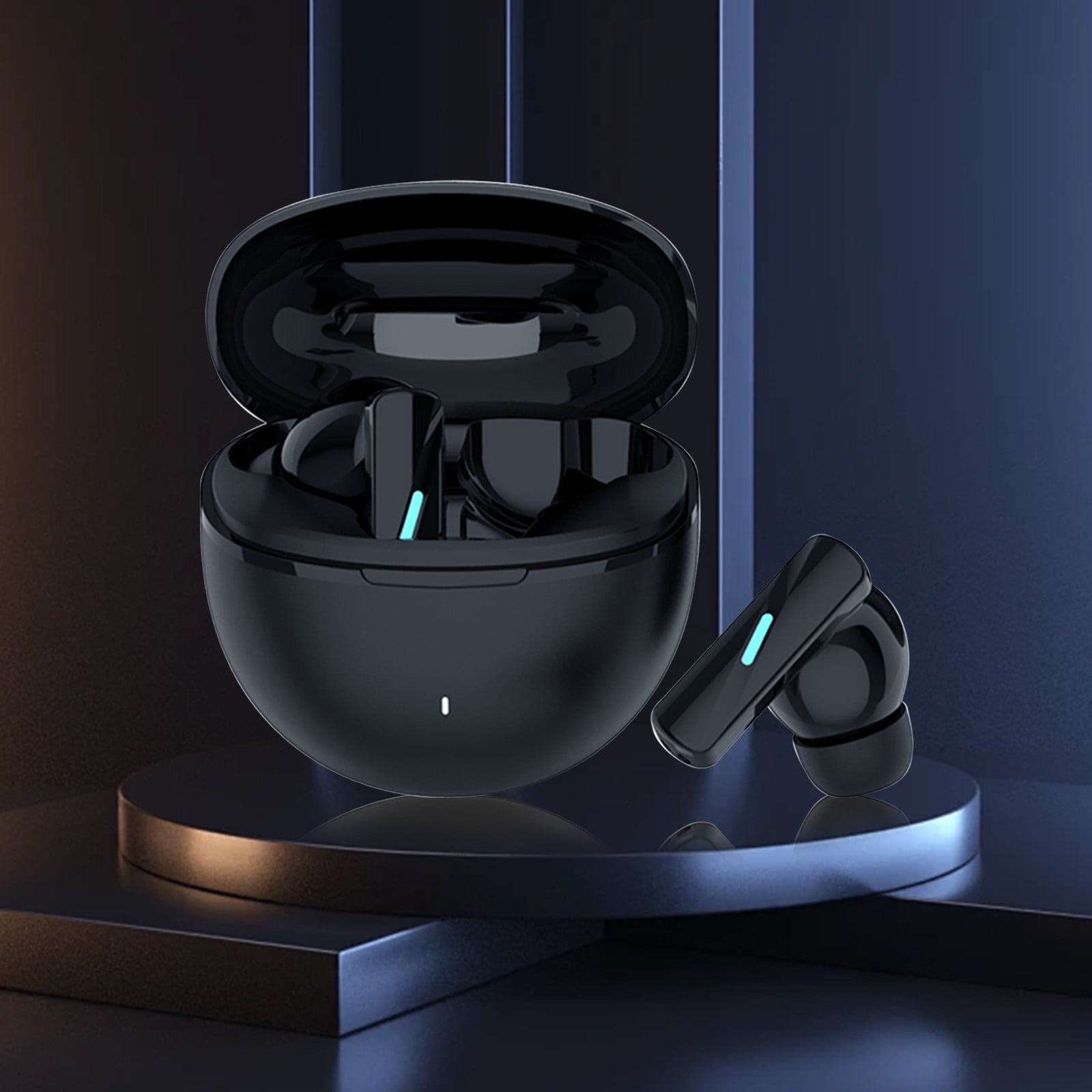 True Wireless Bluetooth 5.3 Earbuds, Wireless Charging Sweatproof ...