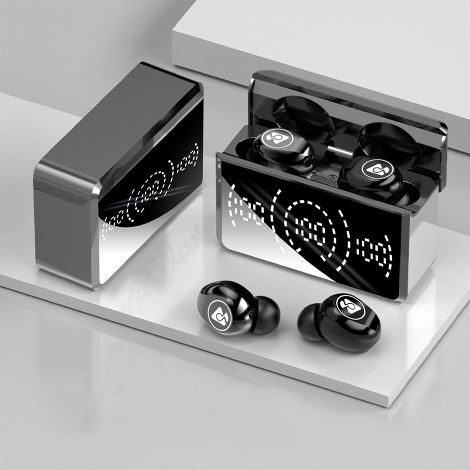 True Wireless Bluetooth Earphones V5.4 In Ear High-end Mirror Digital ...