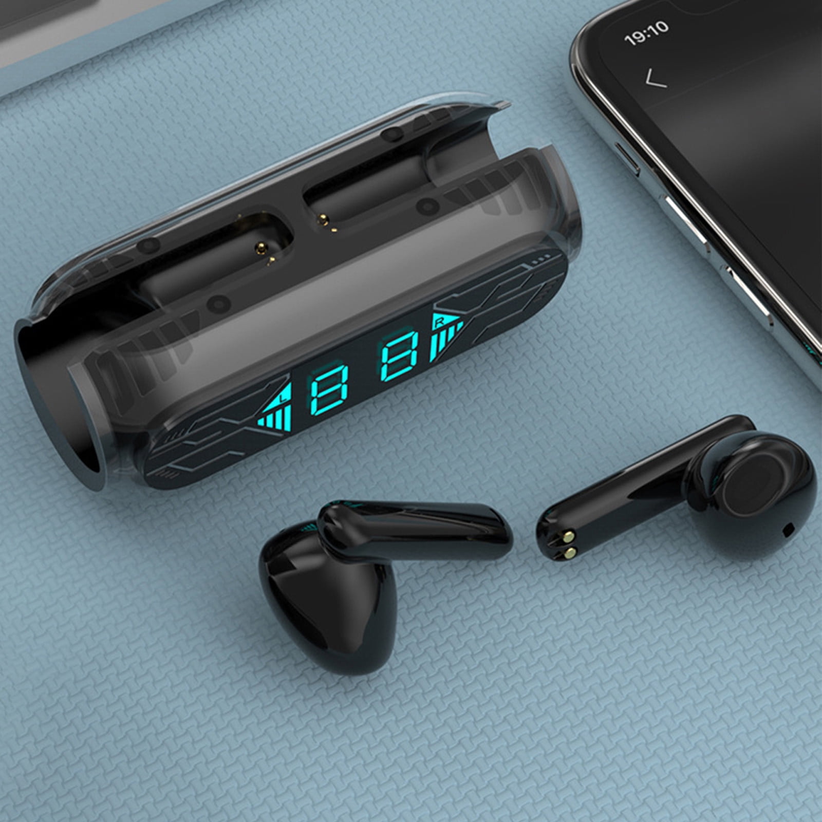 True Wireless Bluetooth Headphones With Wireless Charging Case IPX4 ...