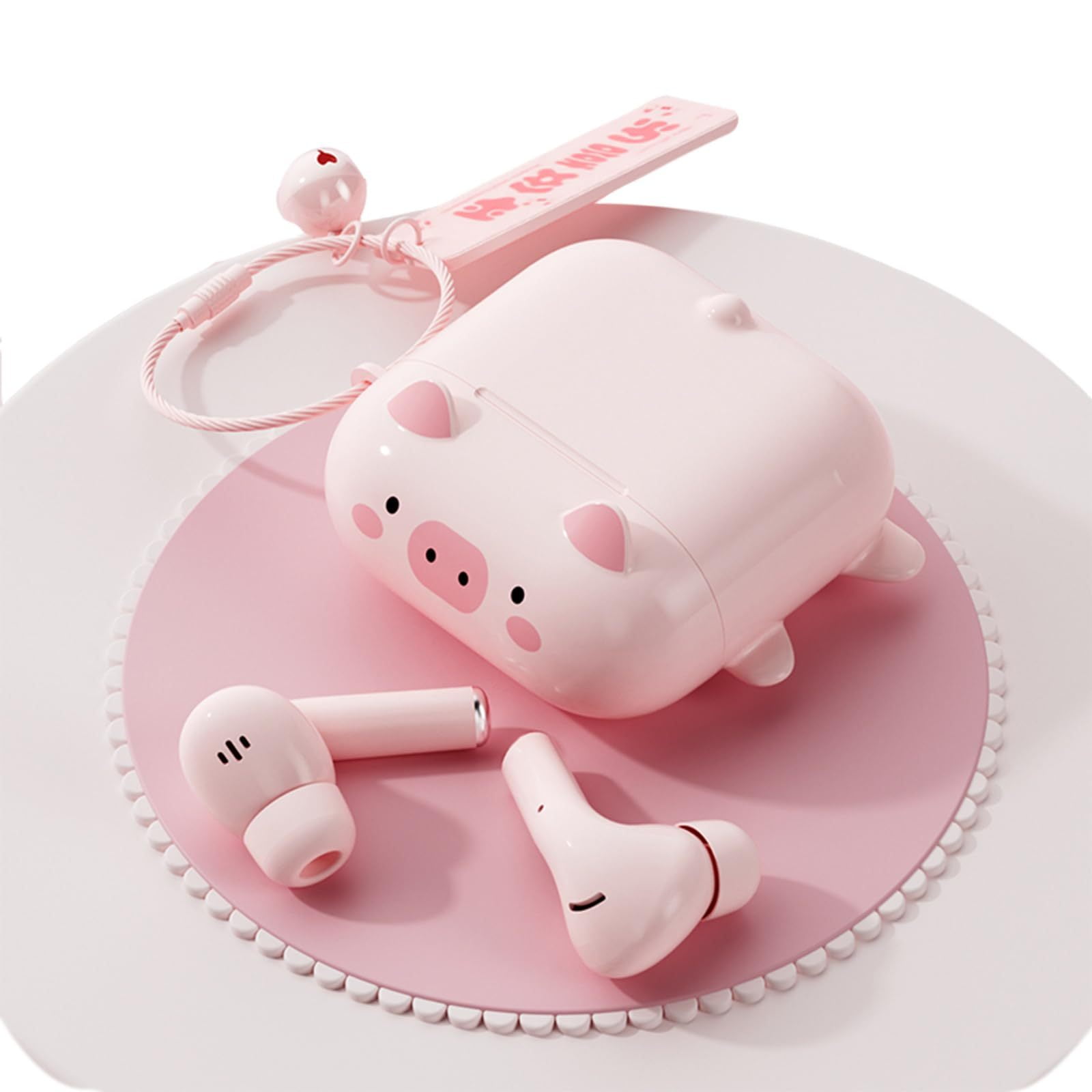 True Wireless Cute Earbuds Bluetooth Kawaii Headphones for Girls Small ...