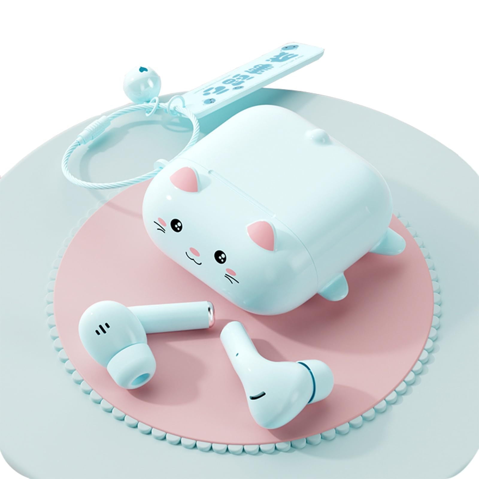 True Wireless Cute Earbuds Bluetooth Kawaii Headphones for Girls Small ...