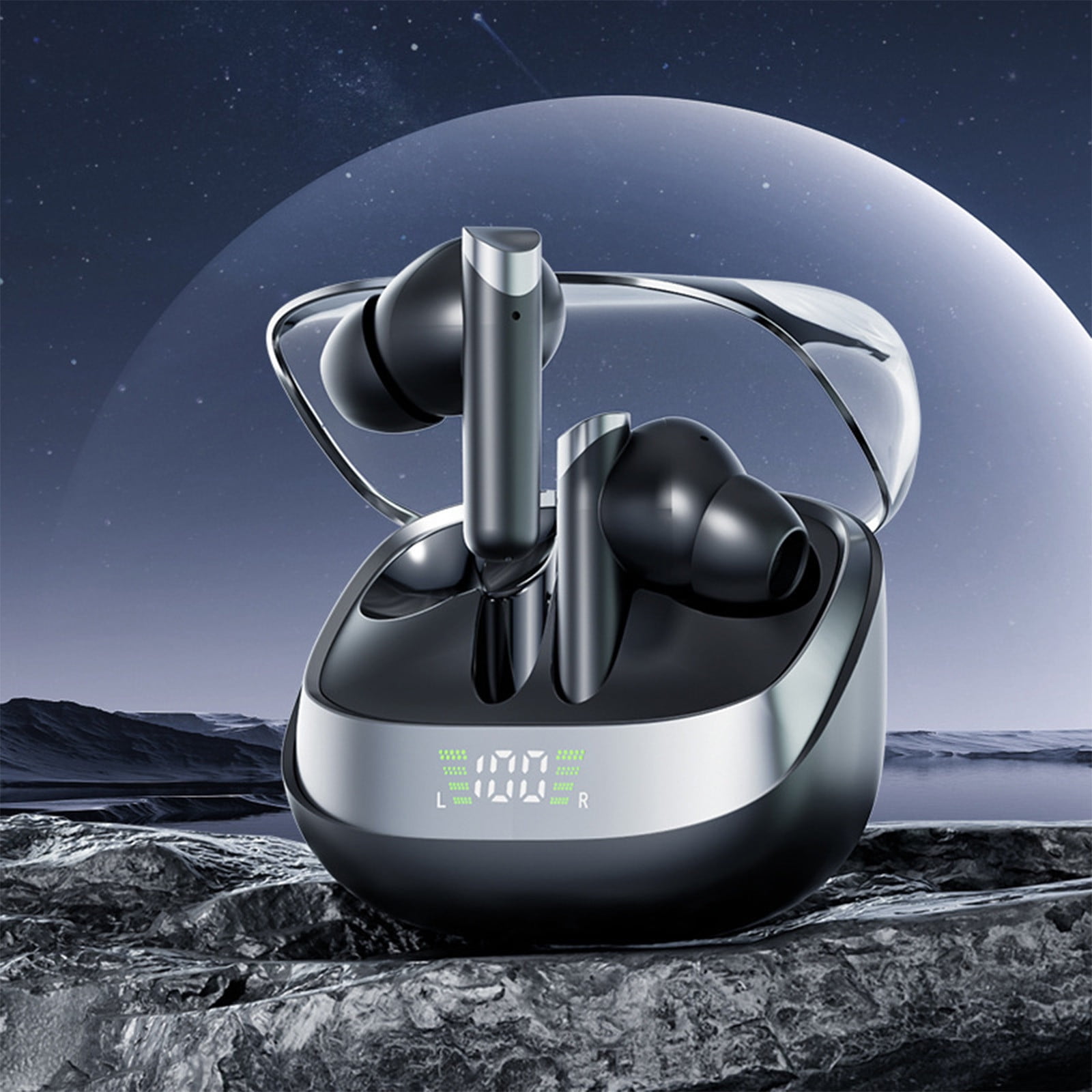 True Wireless Earbuds,Bluetooth V5.4 Headphones in Ear, IPX5 Waterproof, Smart Touch Control ...