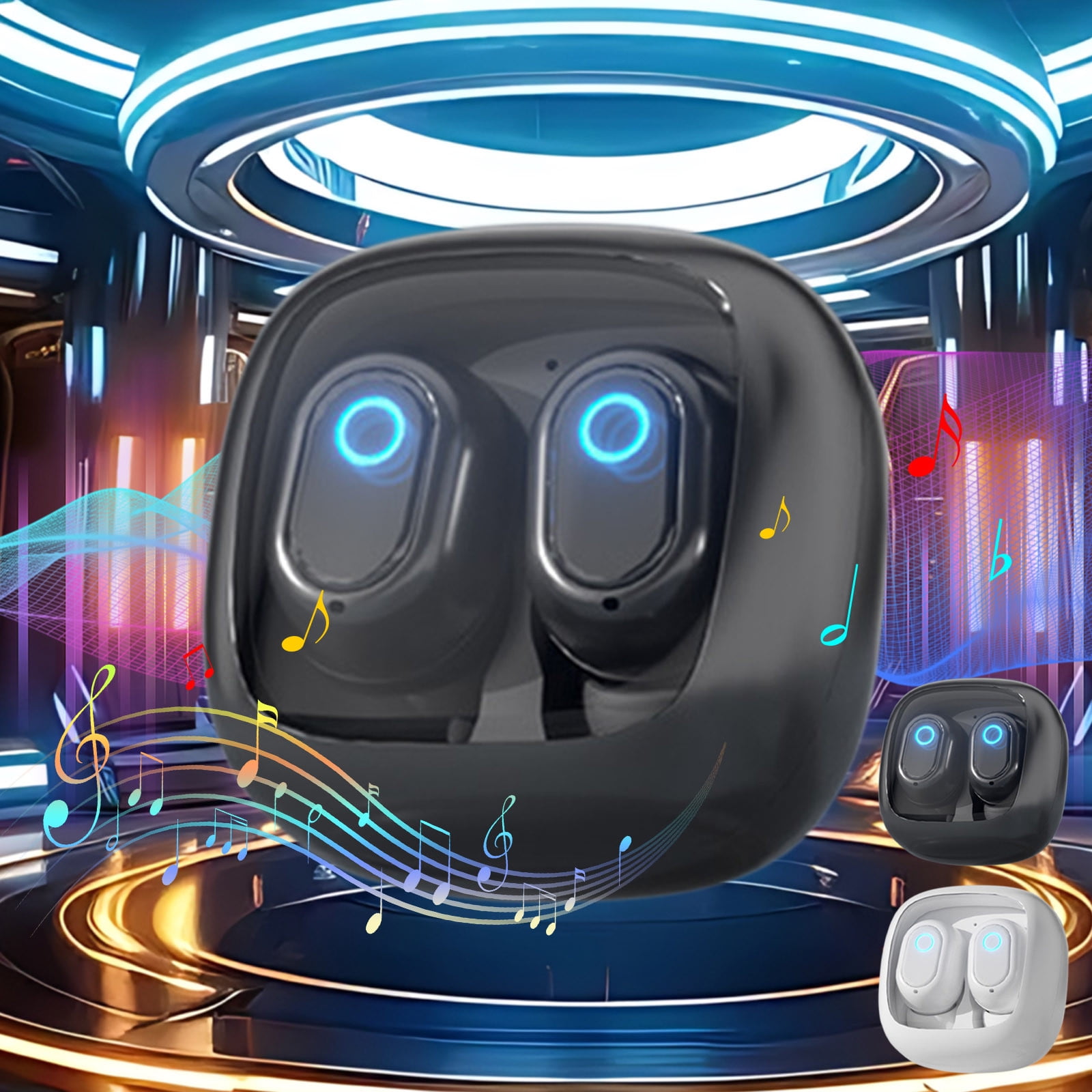 True Wireless Earbuds,Stereo Sound,Compact Portable,Long Battery Life ...