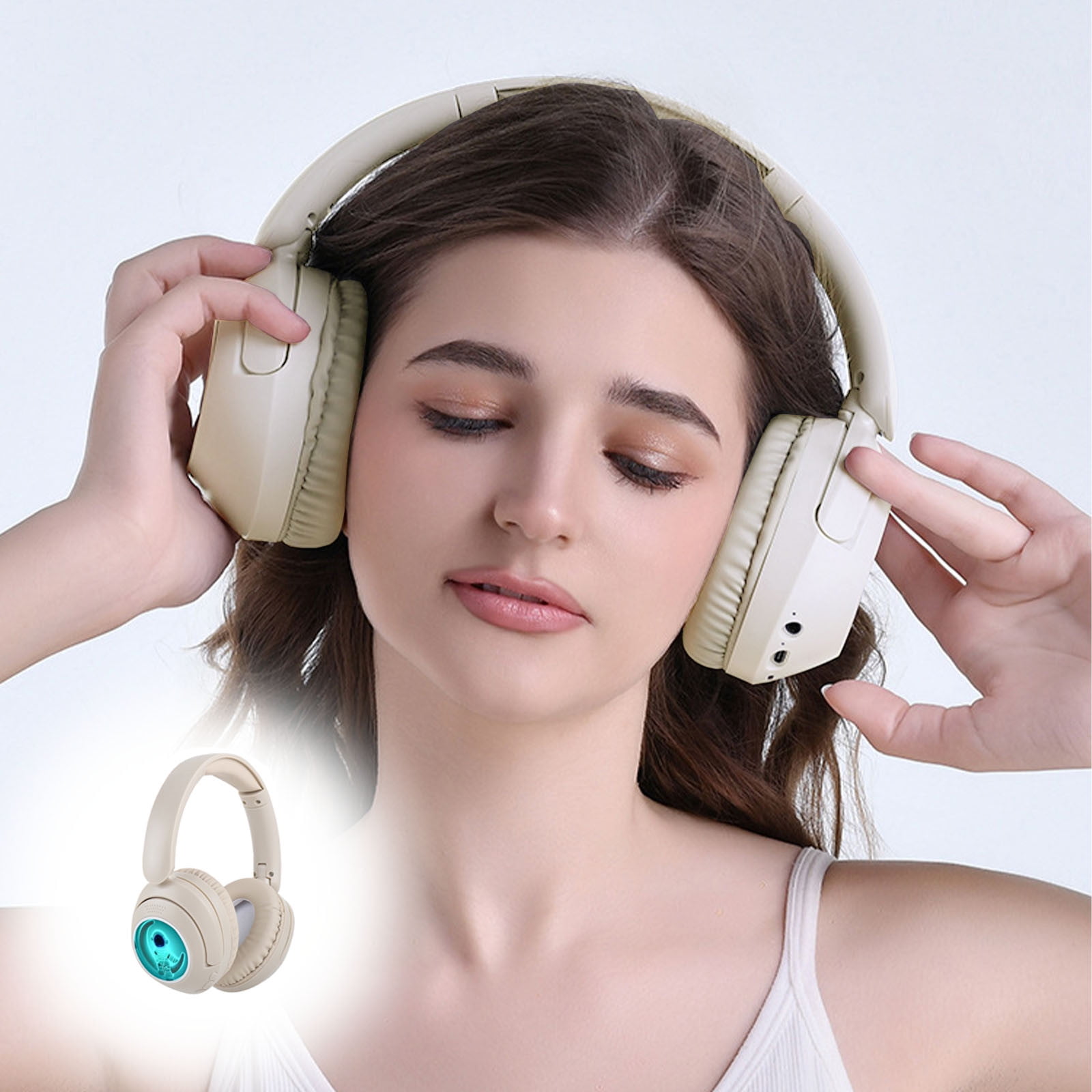 True Wireless Headworn Headset, Bluetooth 5.3, 3 Modes Surround Sound ...