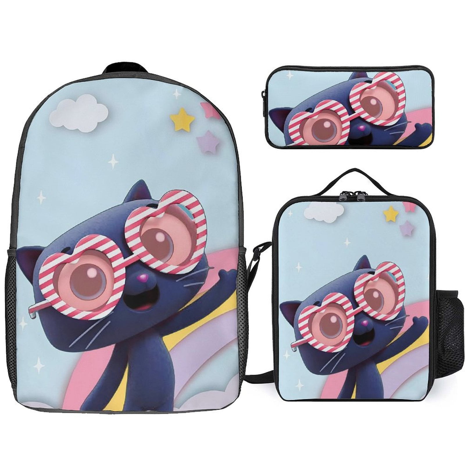 True Wonderful Wishes Rainbow Kingdom Backpack Set 17 inch Bags with ...