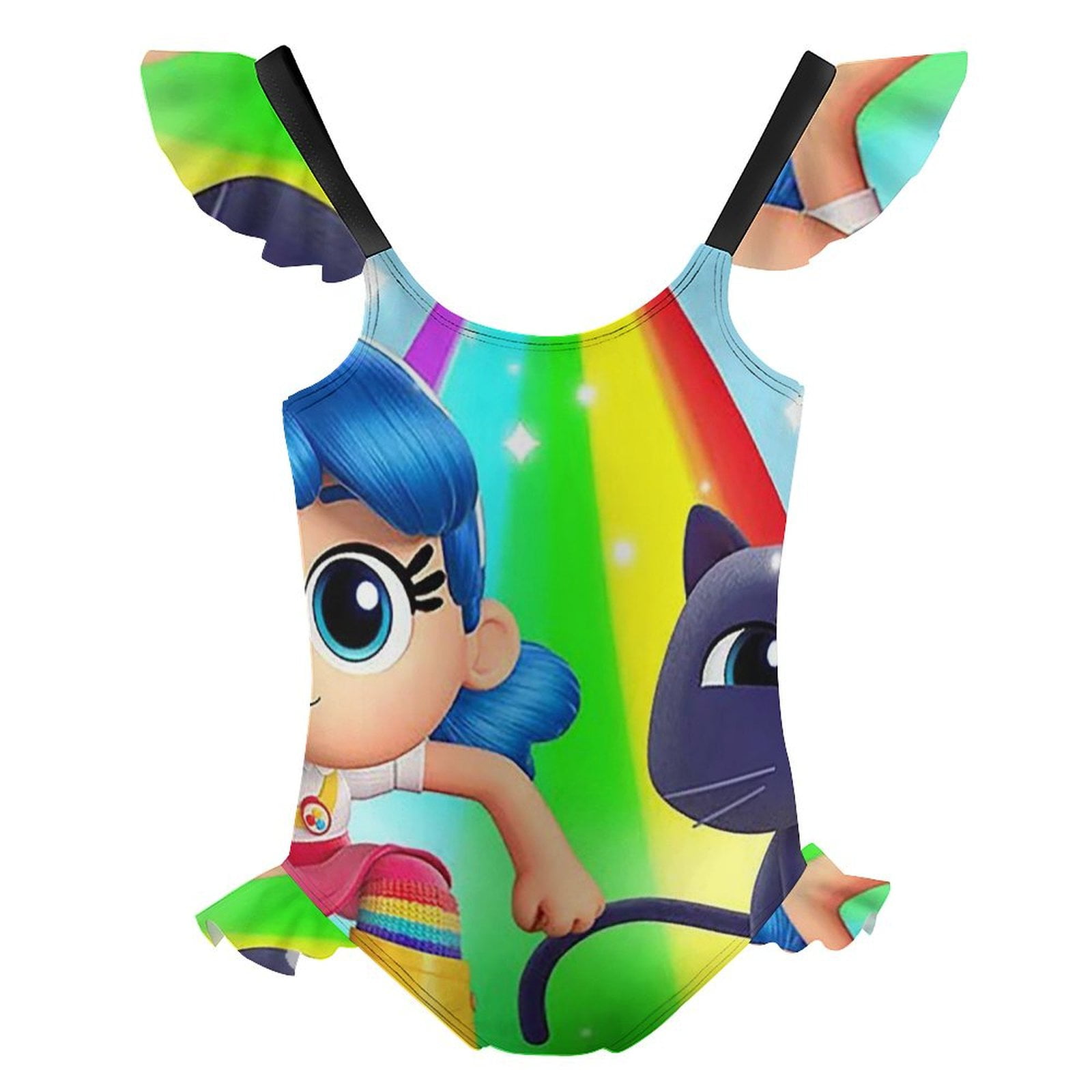 True Wonderful Wishes Rainbow Kingdom swimsuit for Girl Cute Teen Girls ...