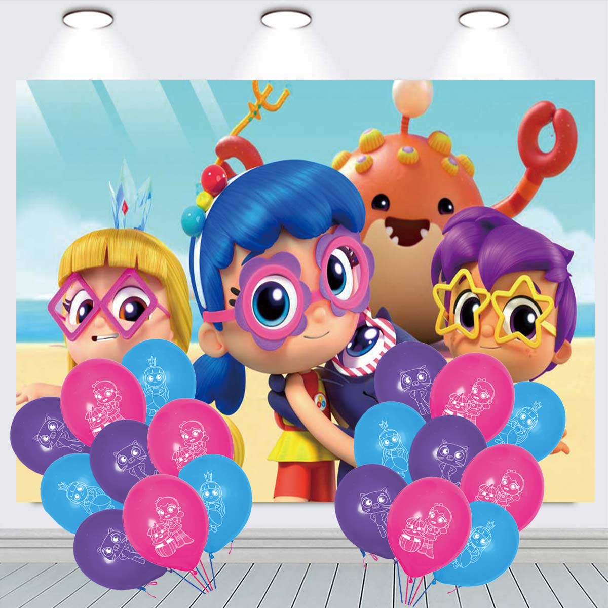 True and the Rainbow Kingdom Backdrop Banner Balloons Party Decorations ...