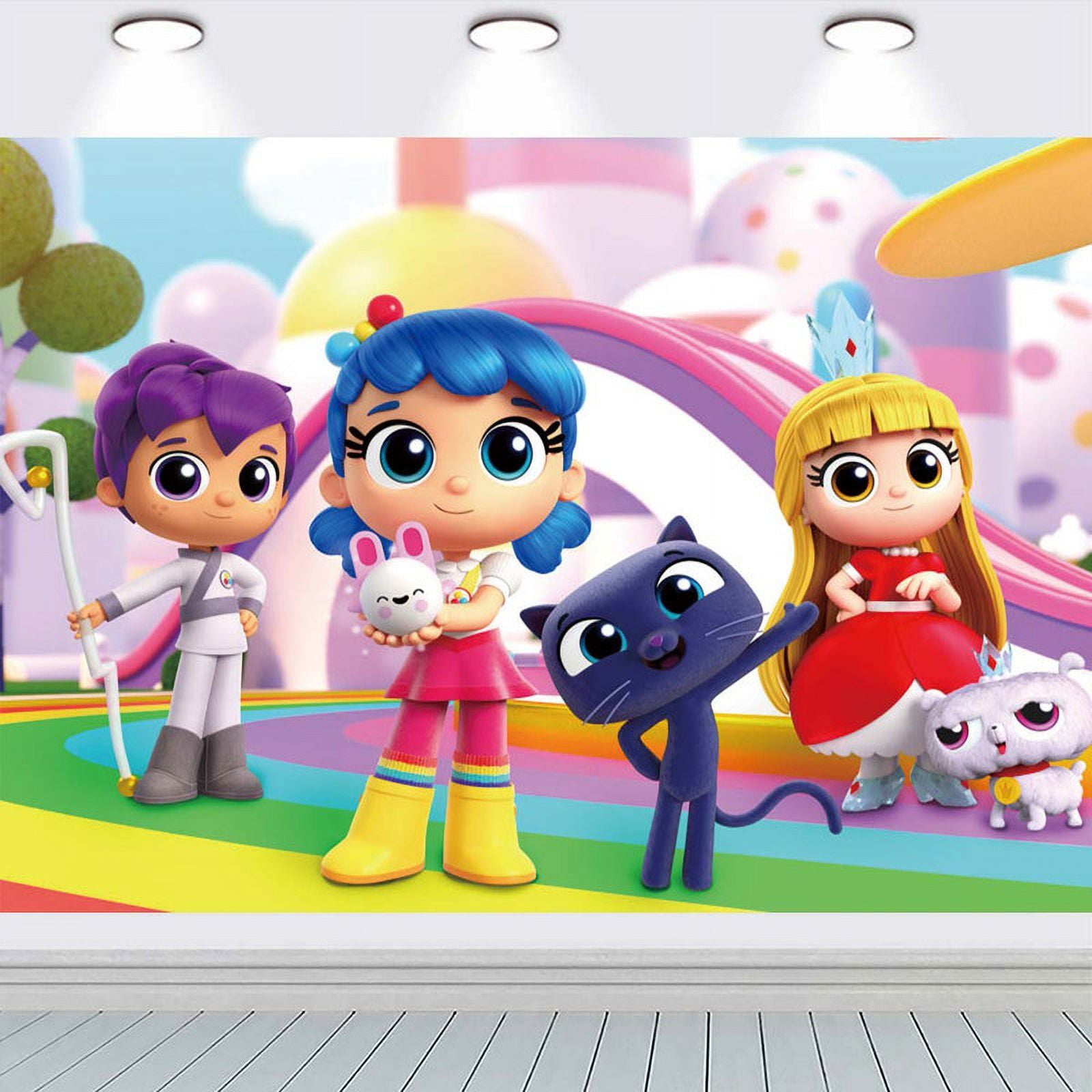 True and the Rainbow Kingdom Taspestry Post Banner Backdrop Background ...