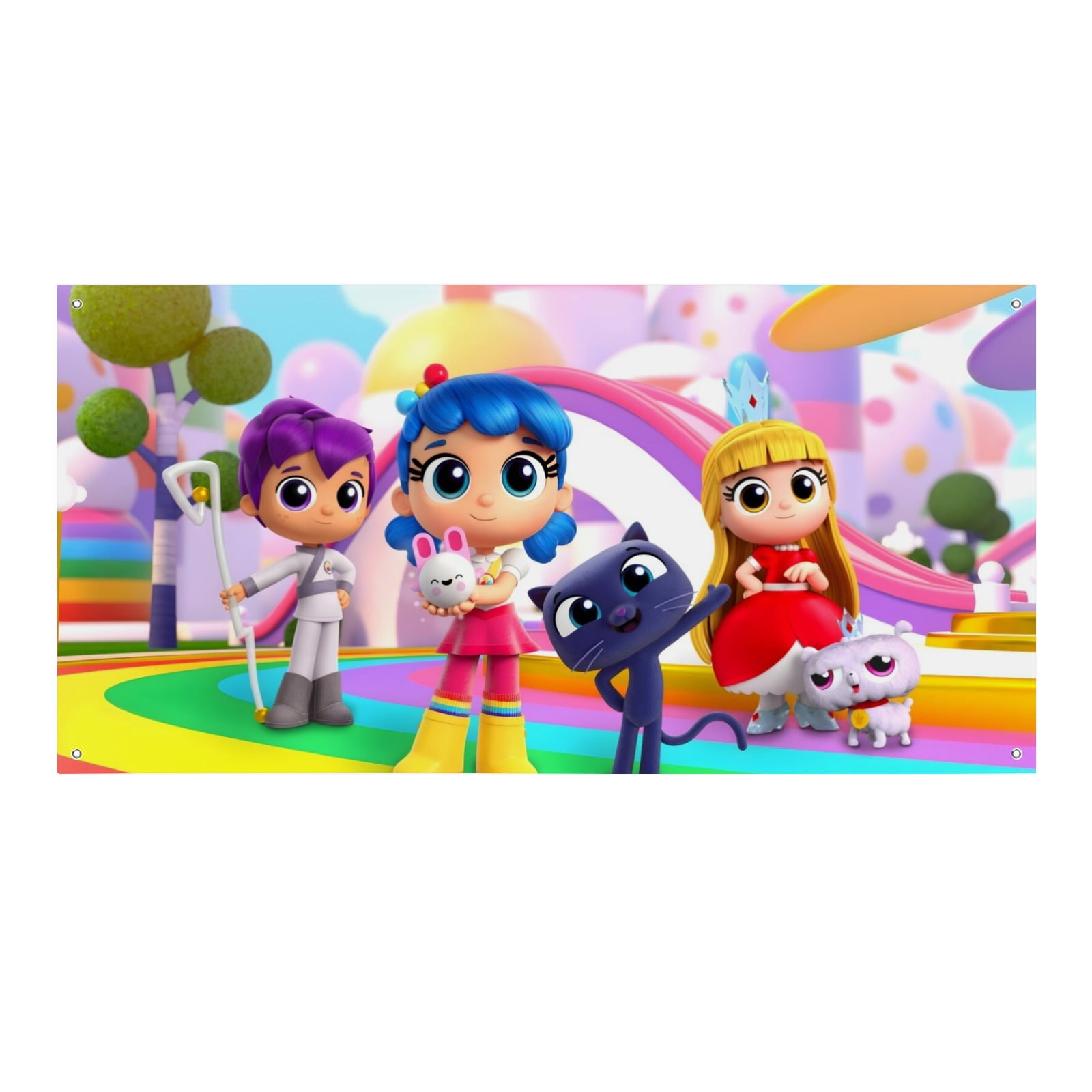 True and the Rainbow Kingdom-Theme Backdrops Banner Birthday Party ...