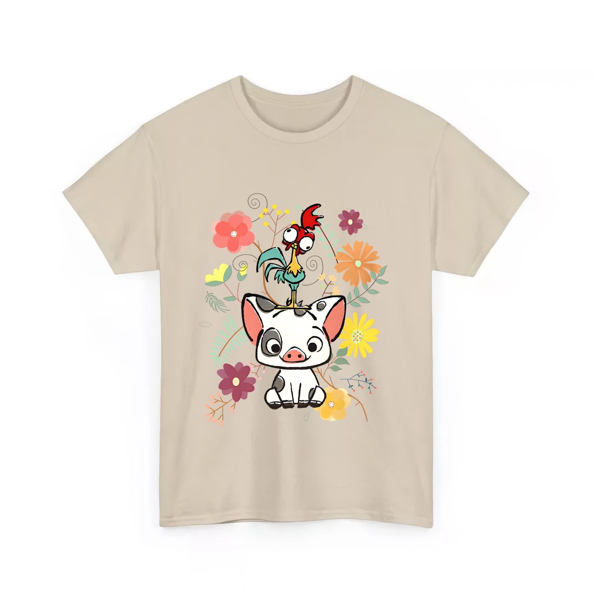 True to size, Disney Moana 70s Style Floral Pua And Hei Hei Tee Unisex ...