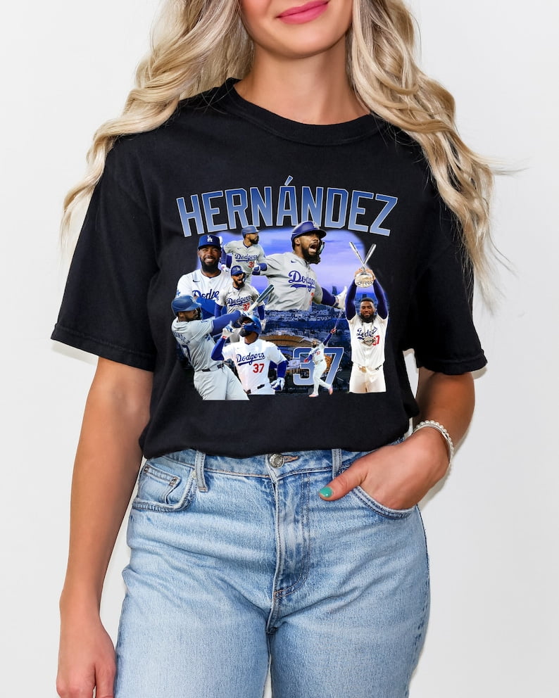 True to size, Teoscar Hernandez Inspired T-Shirt LA Baseball Up to size 4XL - Walmart.com