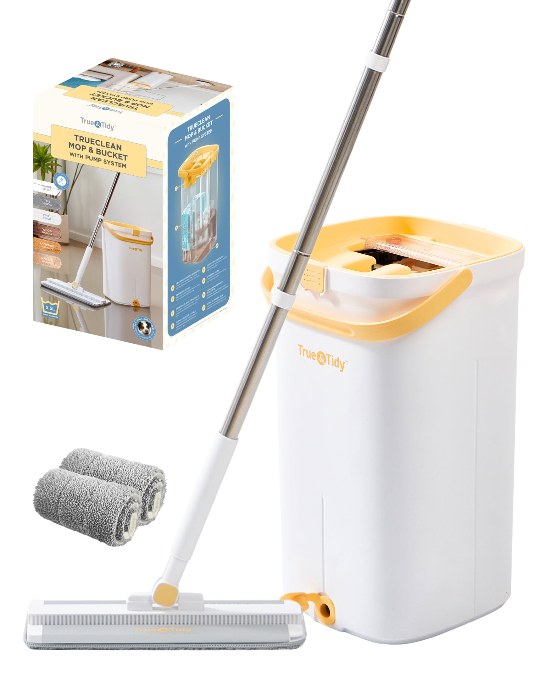 TrueClean Mop & Bucket Pump System - Walmart.com