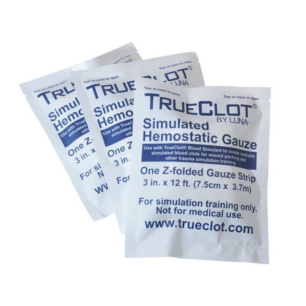 TrueClot Simulated Hemostatic Gauze for Wound Packing and Hemorrhage ...