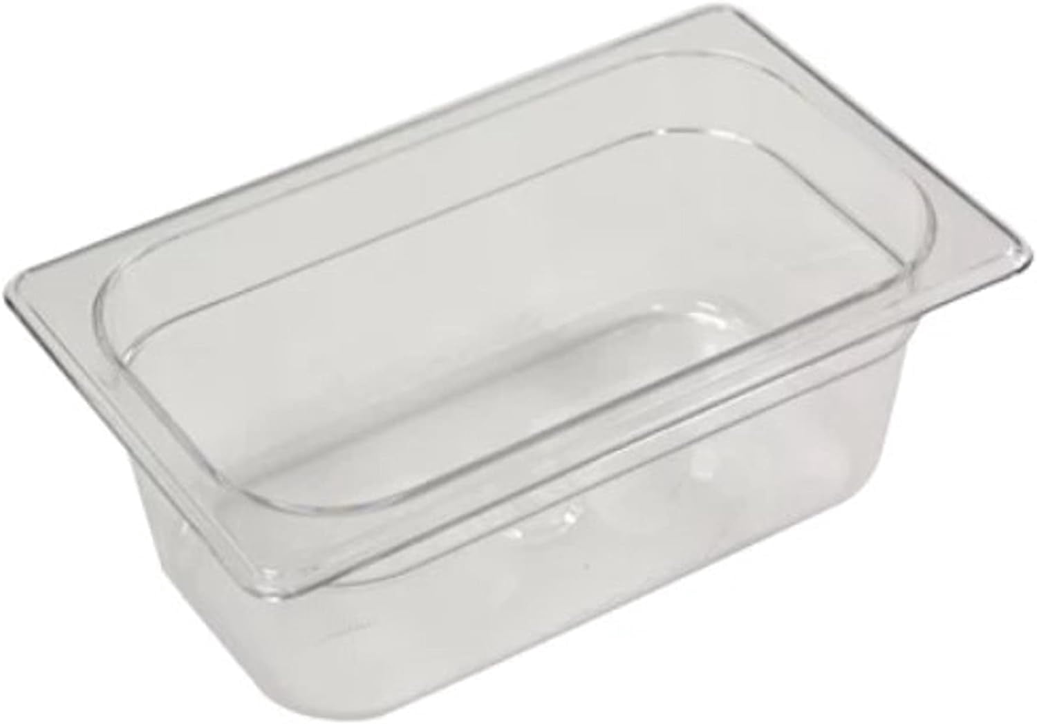 TrueCraftware- 1/4 Size 4” Deep Food Pan Polycarbonate Clear Color ...
