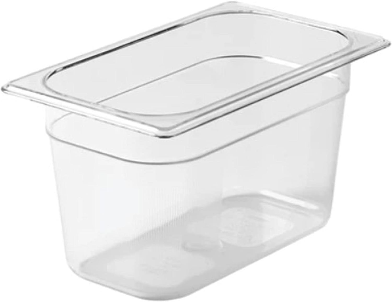 TrueCraftware- 1/4 Size 6” Deep Food Pan Polycarbonate Clear Color ...