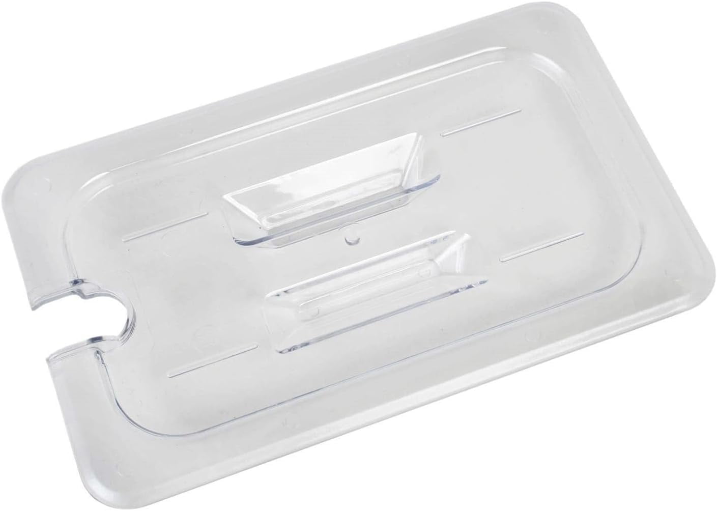 TrueCraftware- 1/4 Size Notched Polycarbonate Handled Food Pan Lid ...
