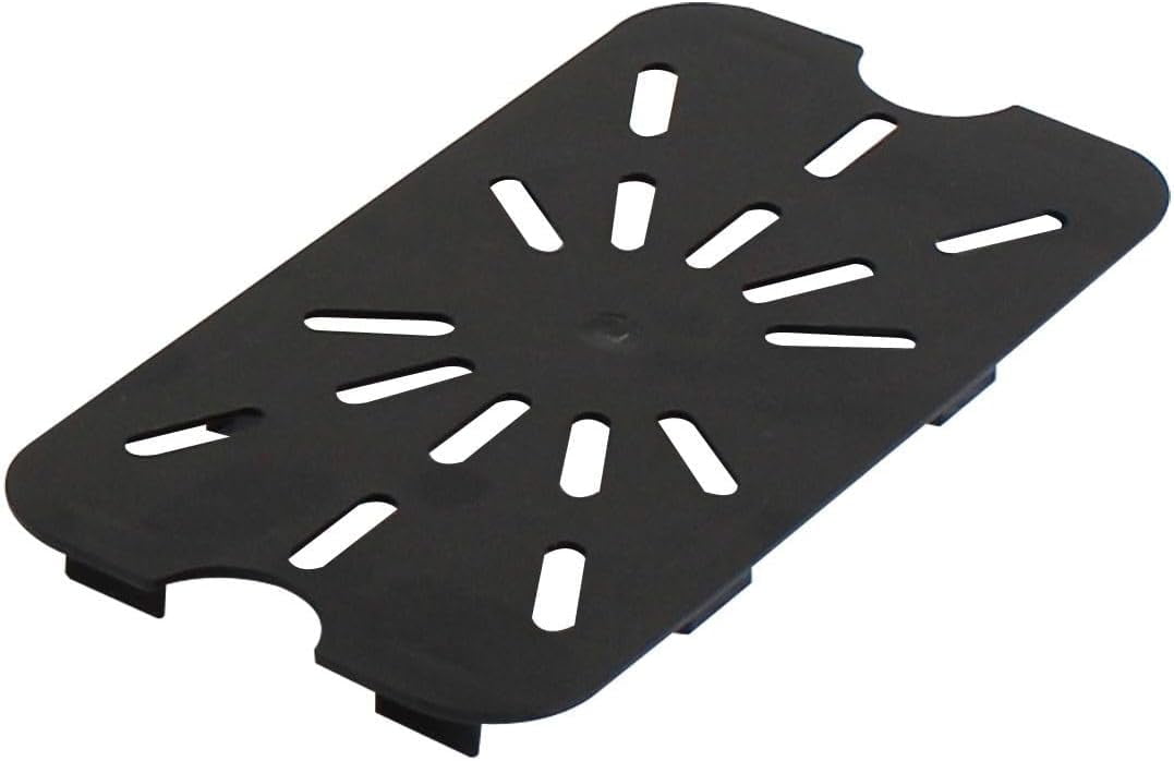 TrueCraftware- 1/4 Size Polycarbonate Food Pan Drain Shelf Black Color ...