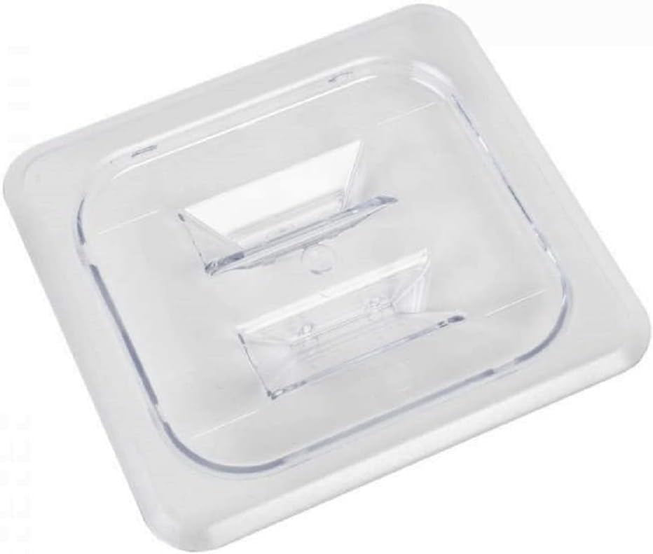TrueCraftware- 1/6 Size Solid Polycarbonate Handled Food Pan Lid Clear ...