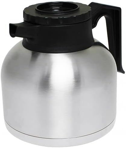 TrueCraftware-1.9 Liter/64 oz Coffee Server with Bru-Thru Lid Stainless ...