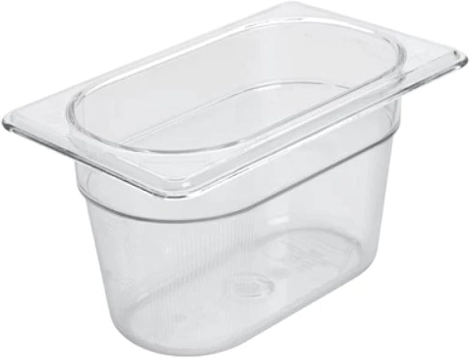 TrueCraftware- 1/9 Size 4” Deep Food Pan Polycarbonate Clear Color ...
