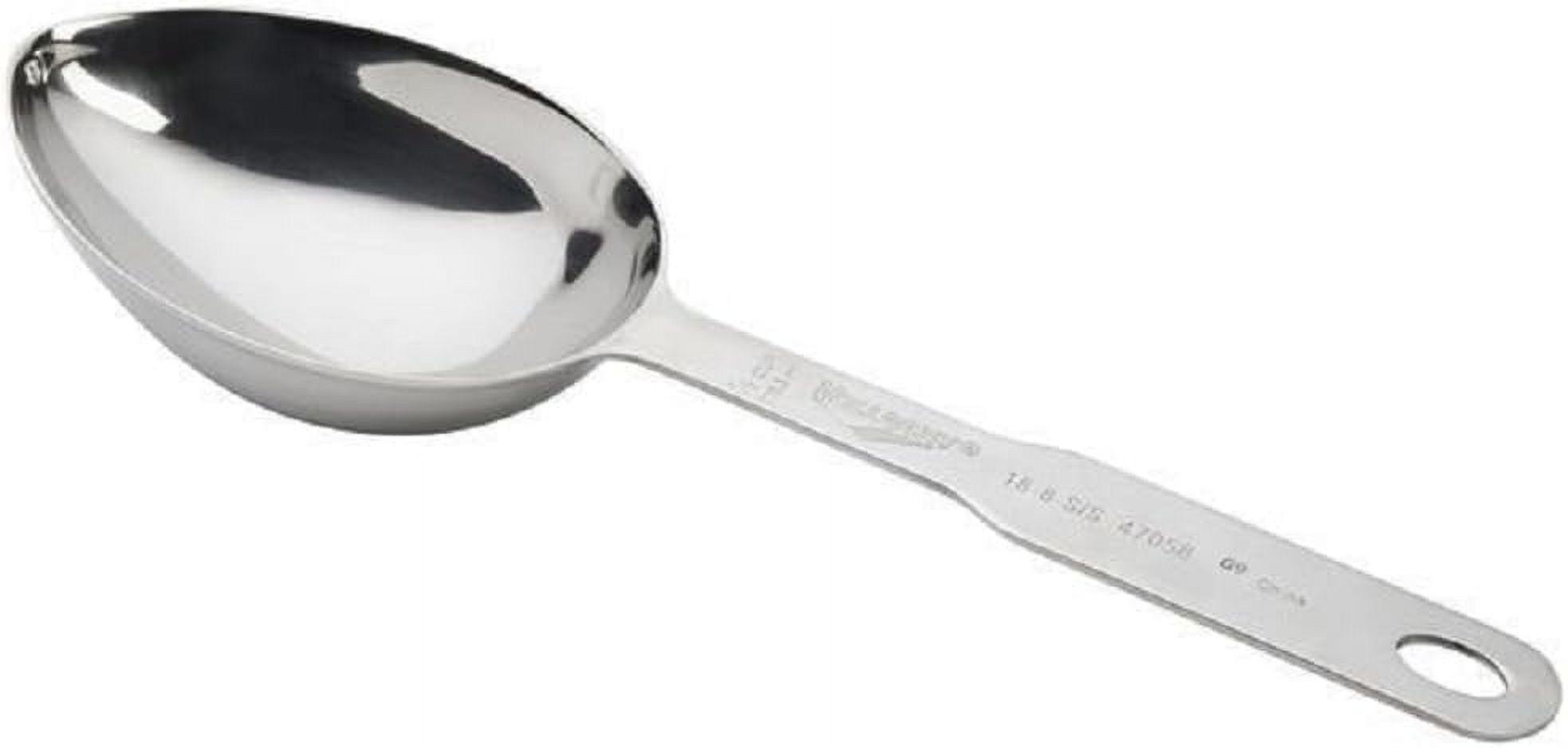 TrueCraftware- 1 Cup (240 ml) Heavy Duty Oval Measuring Spoon Stainless ...