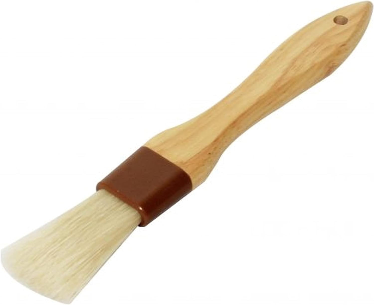 TrueCraftware- 1” Flat Head Pastry Brush Boar Bristles with Wooden ...