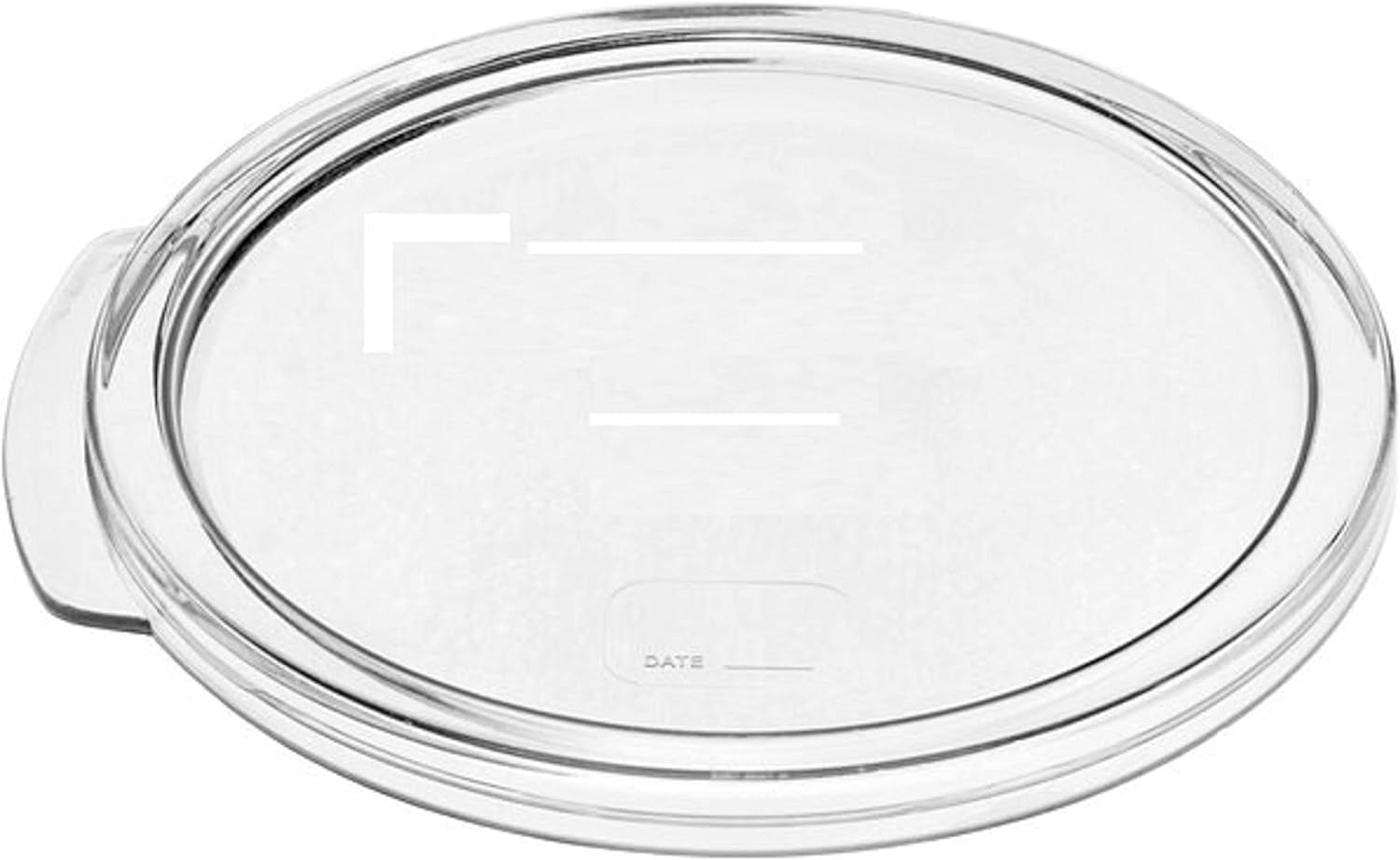 TrueCraftware- 1 Qt. Clear Round Container Lid for Round Polycarbonate ...