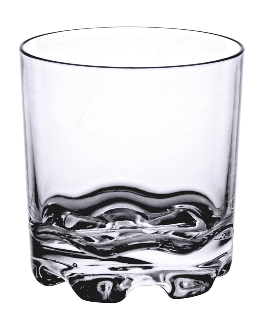 TrueCraftware- 10 oz Polycarbonate Rock Glass with Footed Heavy Base ...