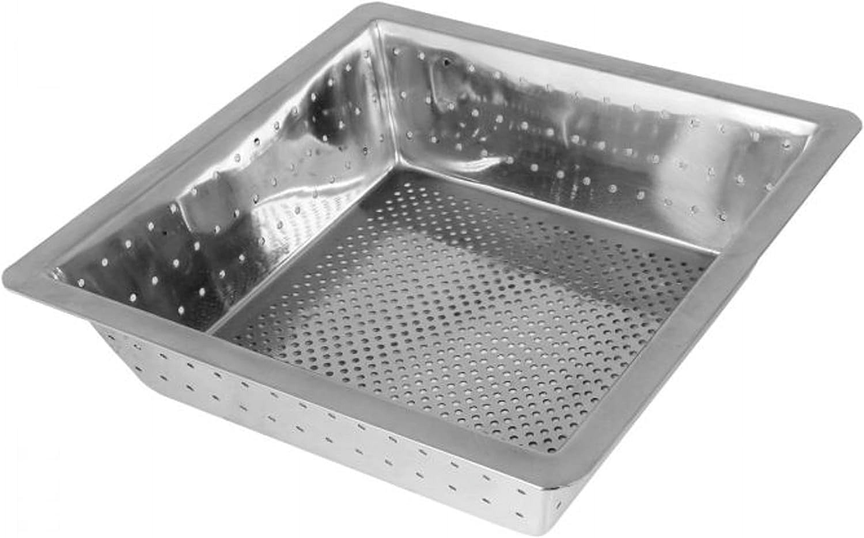 TrueCraftware- 10” x 10” x 3” Stainless Steel Floor Sink Basket- Square ...