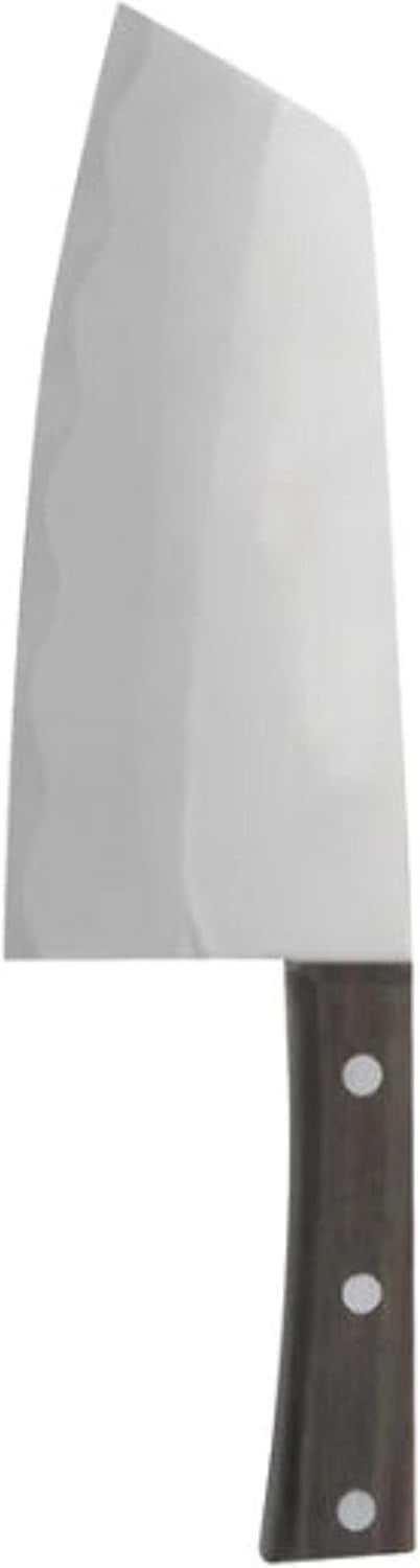 TrueCraftware– 11” Stainless Steel Cleaver with Riveted Wood Handle ...