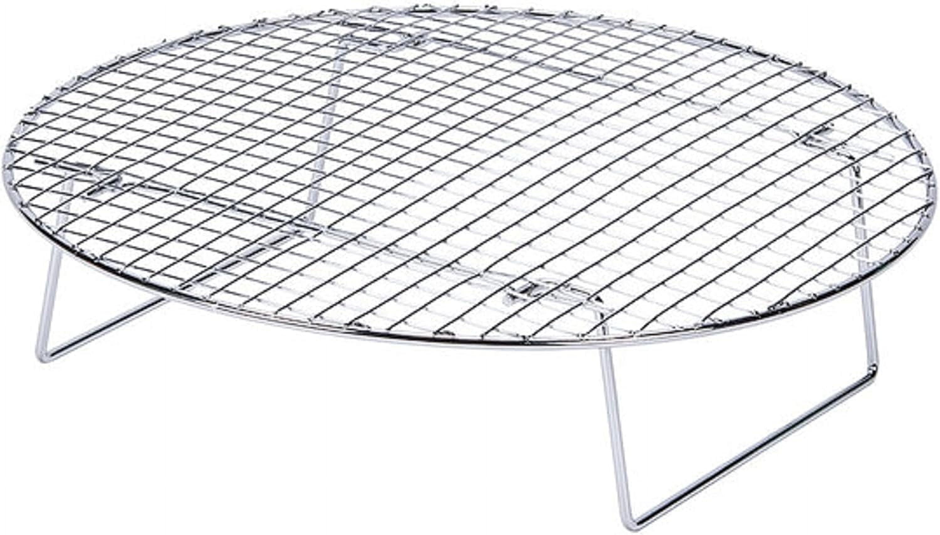 TrueCraftware- 12-3/4” Round Steamer Rack/Cooling Rack Nickel Plated ...