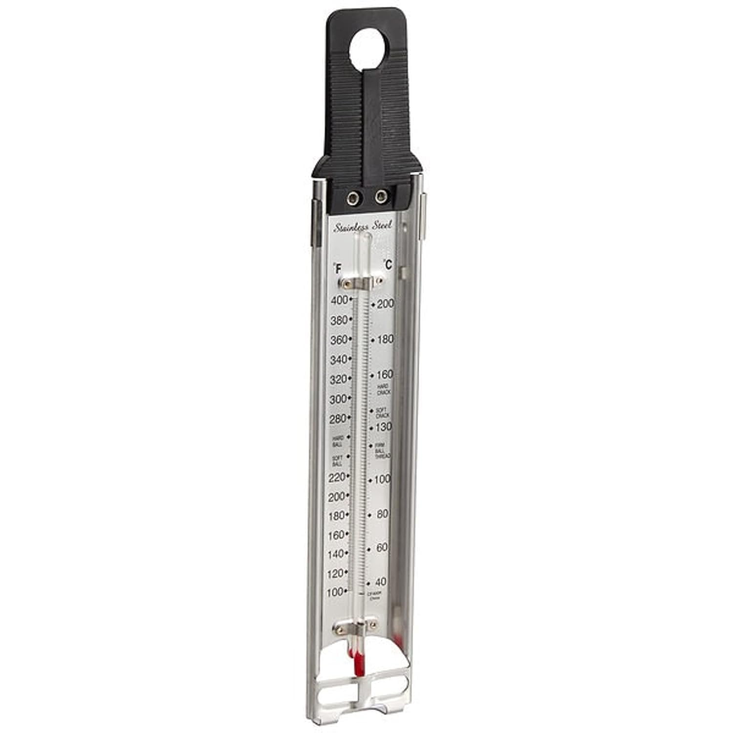 TrueCraftware- 12 "Deep Fry Paddle Thermometer with Pot Clip 100°F to ...