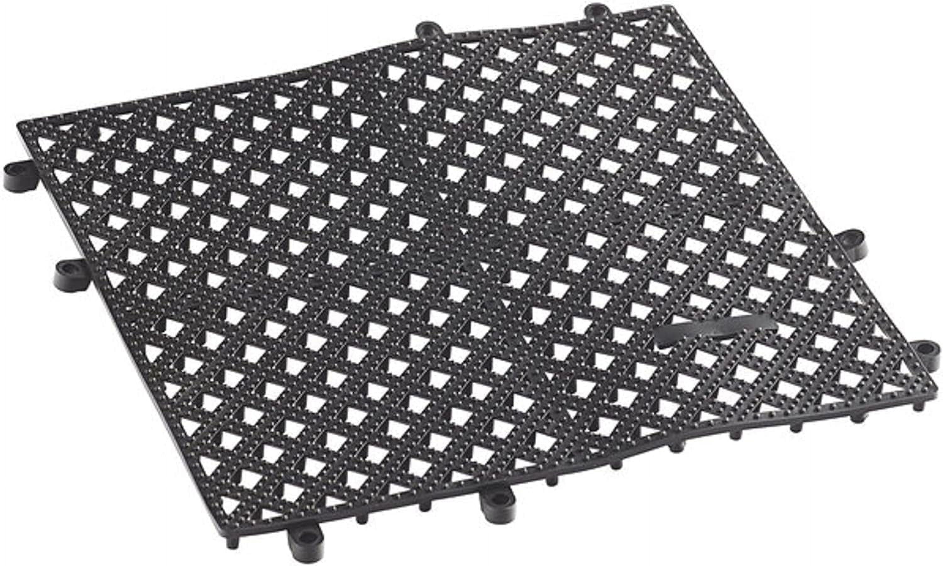 TrueCraftware- 12" x 12" Interlocking Bar Mat Black Color- Bar Service ...
