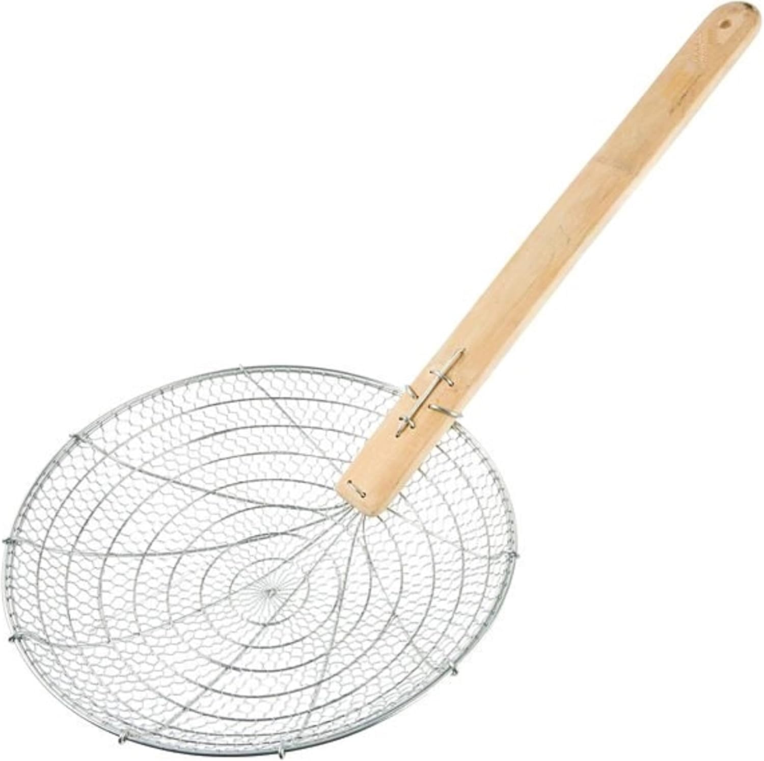 TrueCraftware- 14” Coarse Mesh Skimmer Galvanized Steel with Natural ...