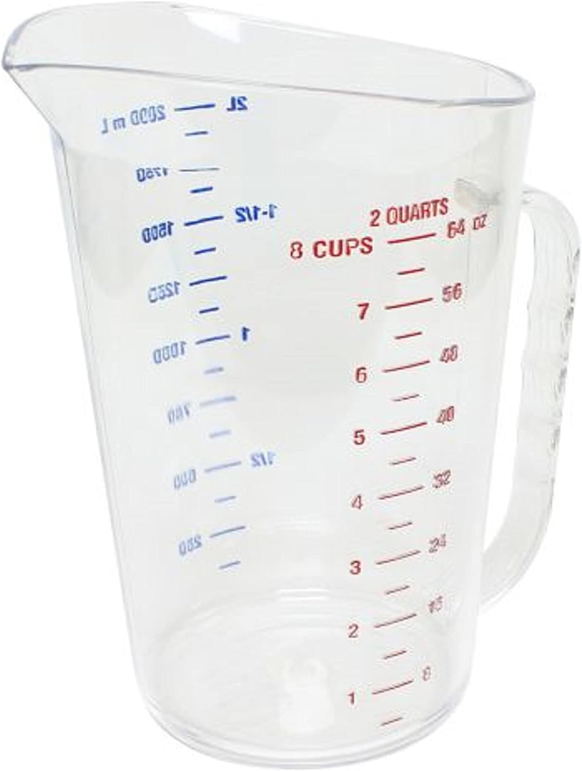 TrueCraftware- 2 Liter / 2 Quart Measuring Cup Polycarbonate Clear ...