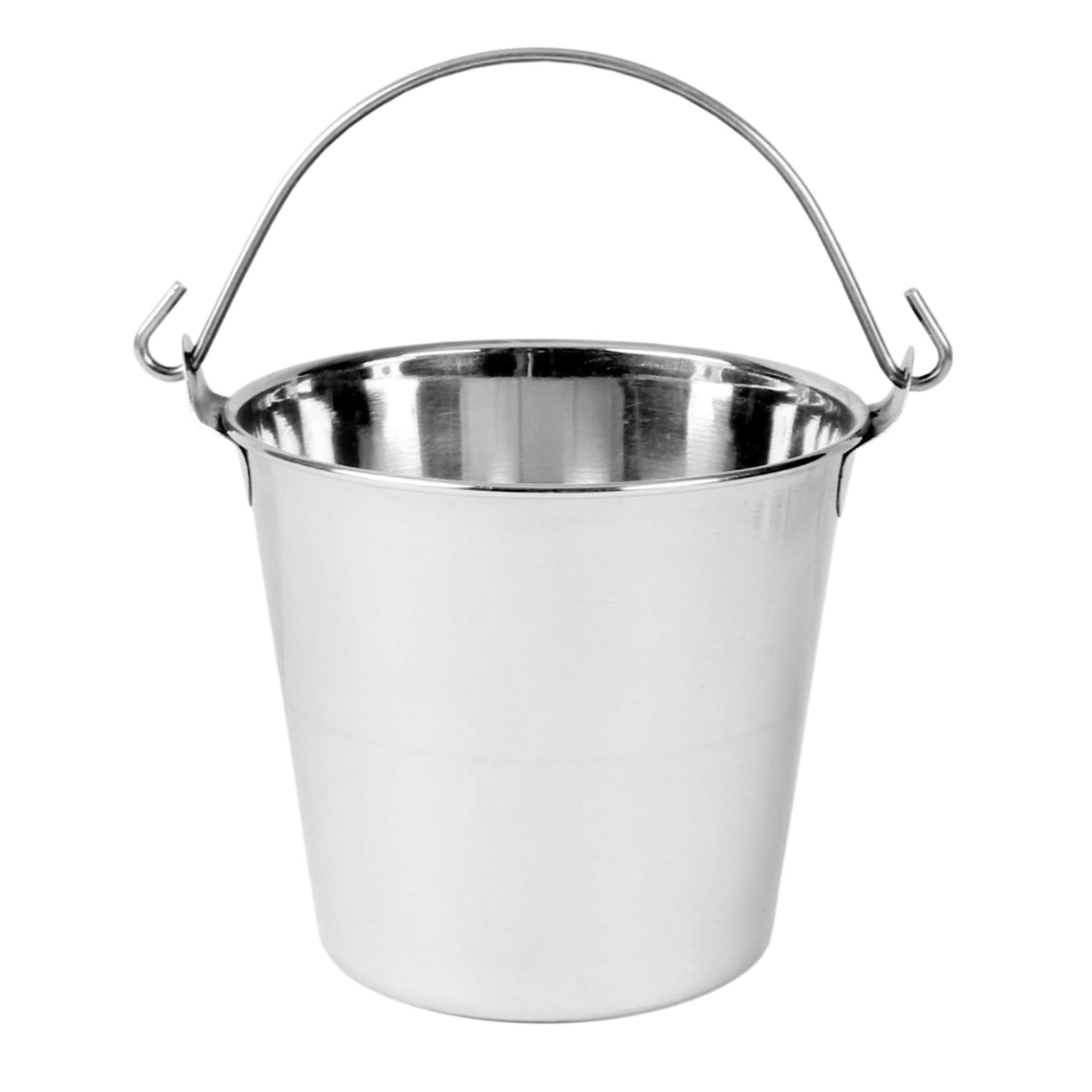 TrueCraftware- 2 qt. Stainless Steel Pail Balti- Food Buffet Server for Fruit Vegetable ...