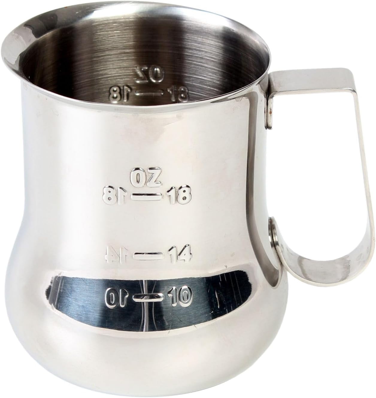 TrueCraftware- 24 oz. Espresso Milk Pitcher with Measuring Scale ...