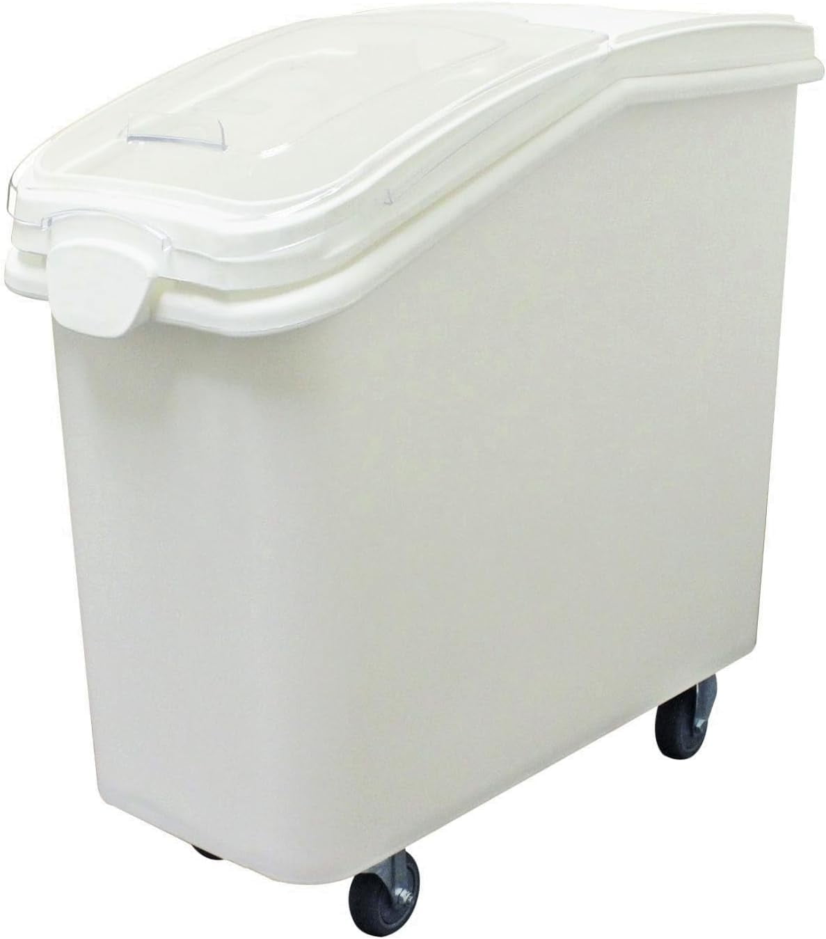 TrueCraftware- 27 Gallon (430 Cups) White Shelf Ingredient Bin with ...