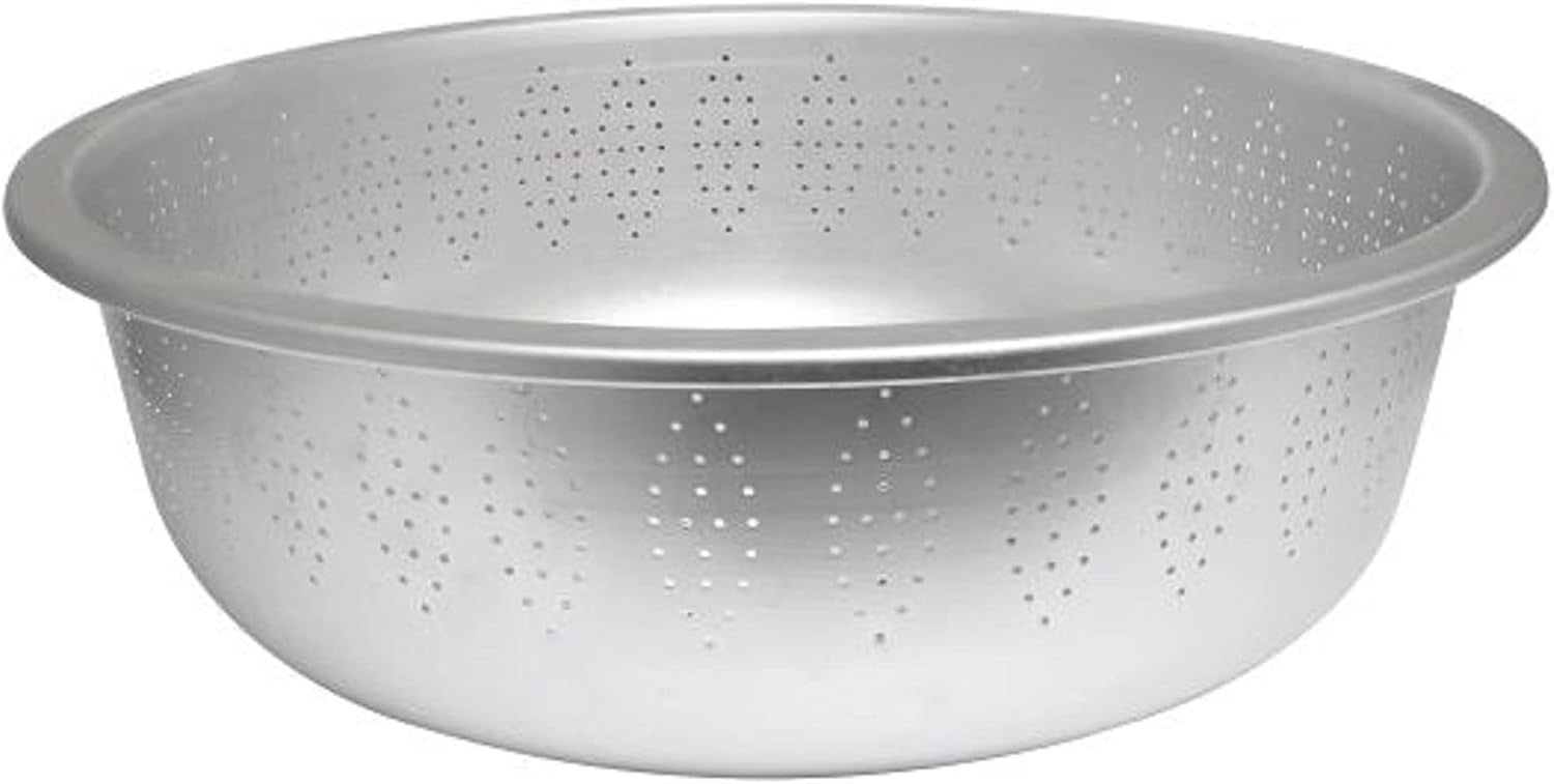 TrueCraftware- 28 qt. Aluminum Colander 17-1/2" x 5" with tapered edge ...