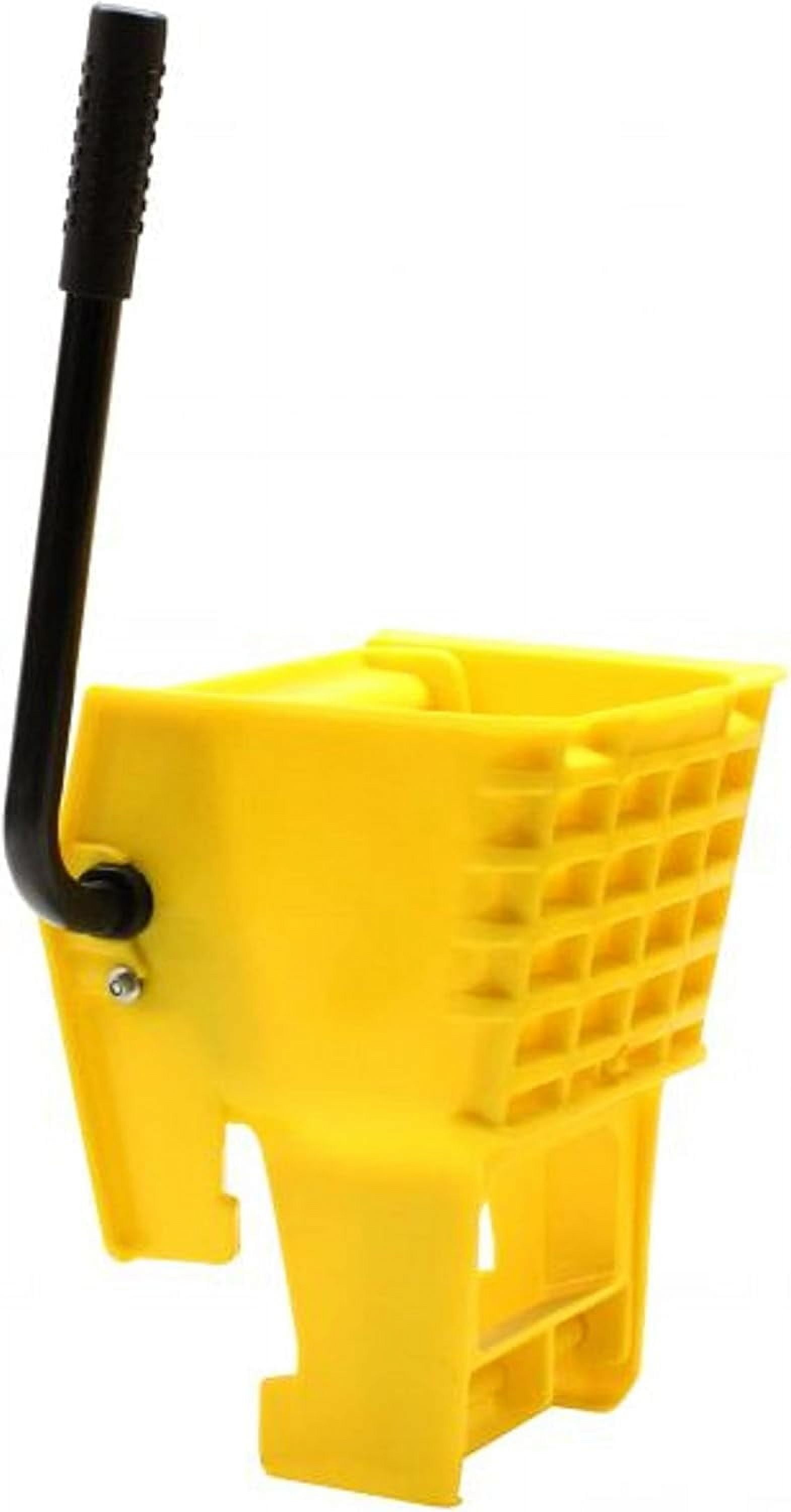 TrueCraftware- 36 qt. Yellow Mop Wringer- Pail/Mop Bucket Side-Press ...