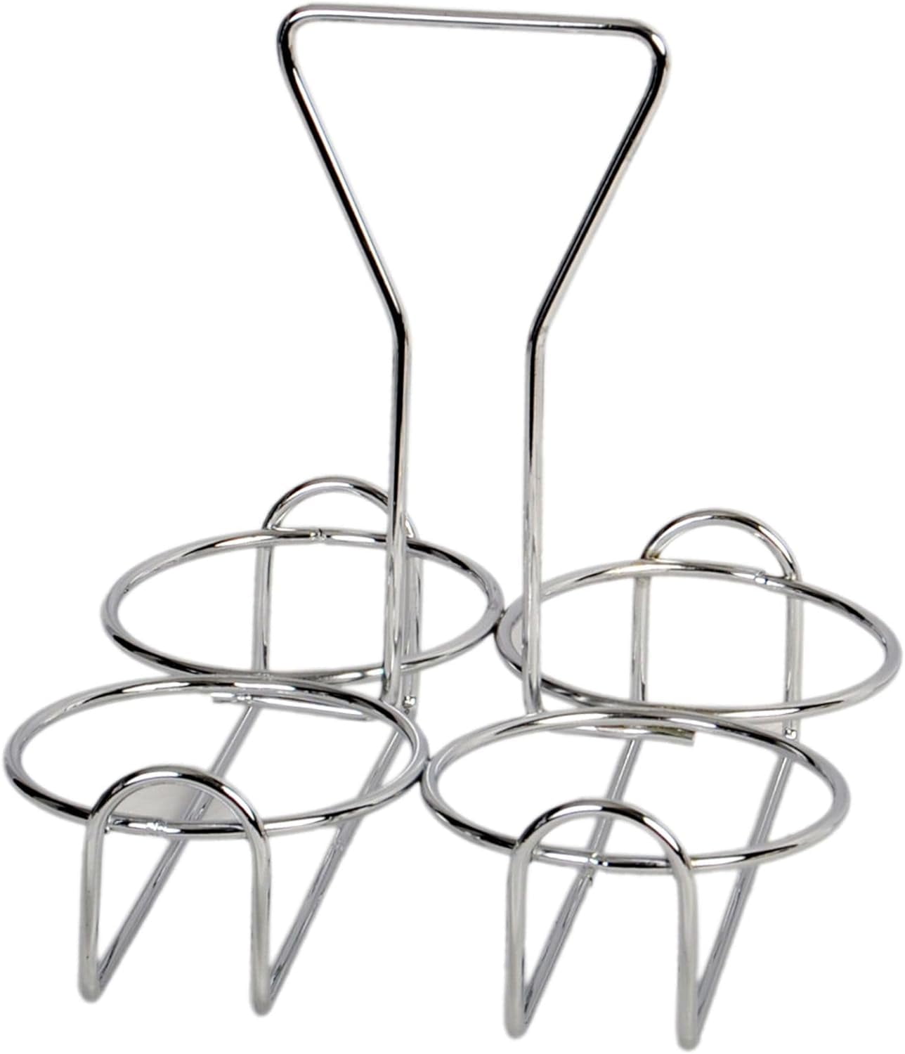 TrueCraftware- 4 Holes Condiment Jar Holder Iron Plated Hole Size: 3-3/ ...