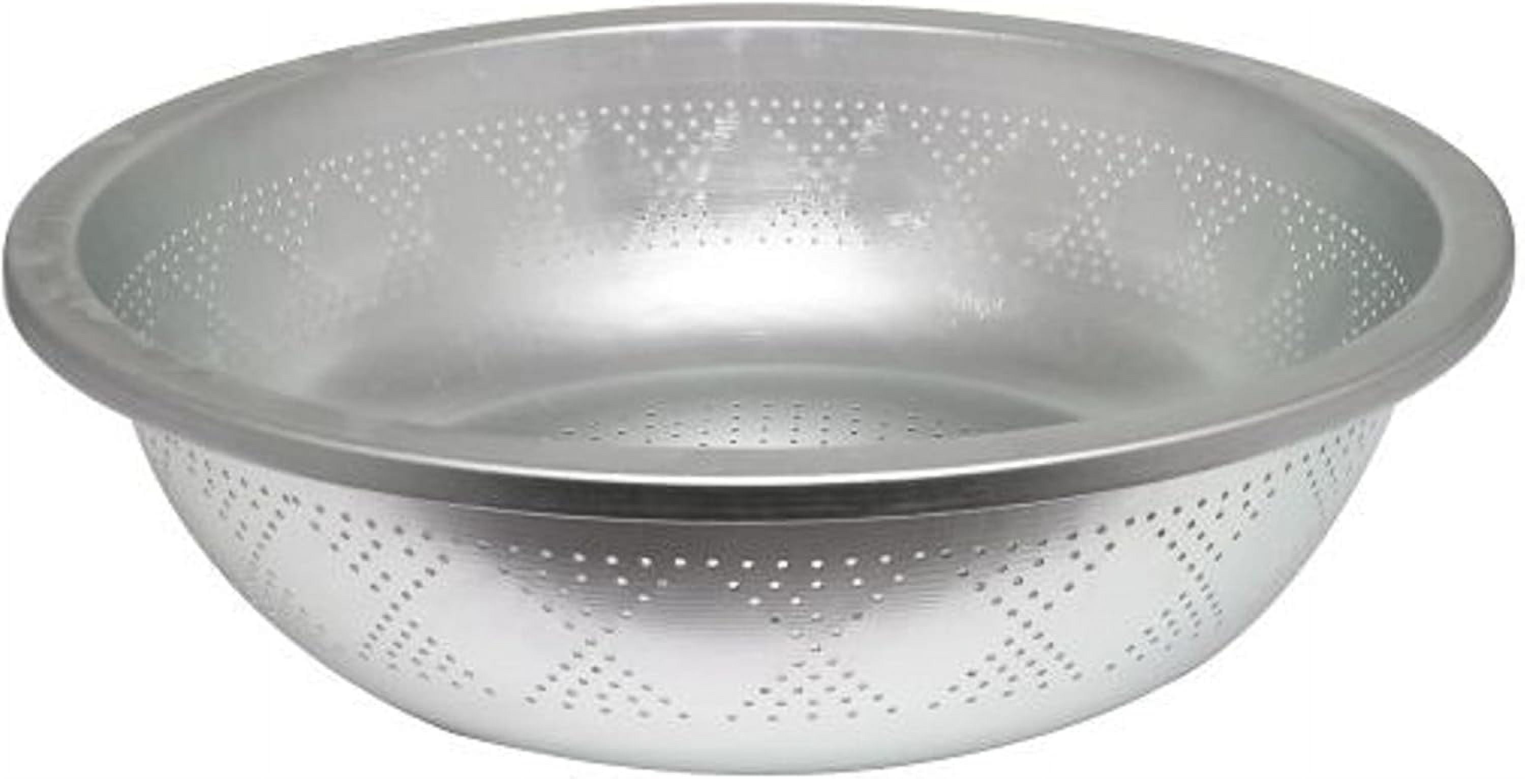 TrueCraftware- 4 qt. Aluminum Colander 8-1/2" x 2-3/4" with tapered ...