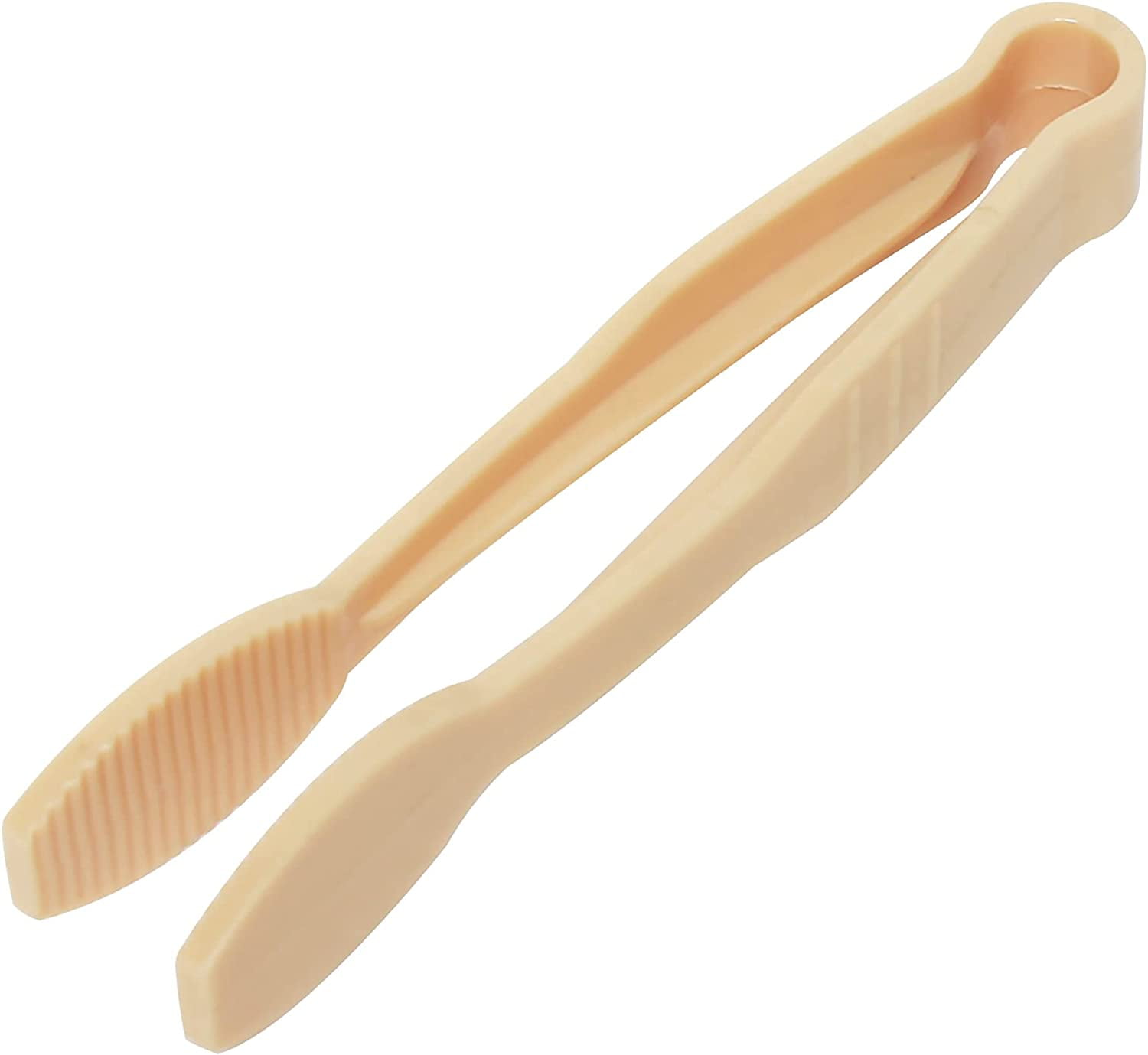 TrueCraftware - 6" Flat Grip Serving Tongs, Polycarbonate, Beige Color ...