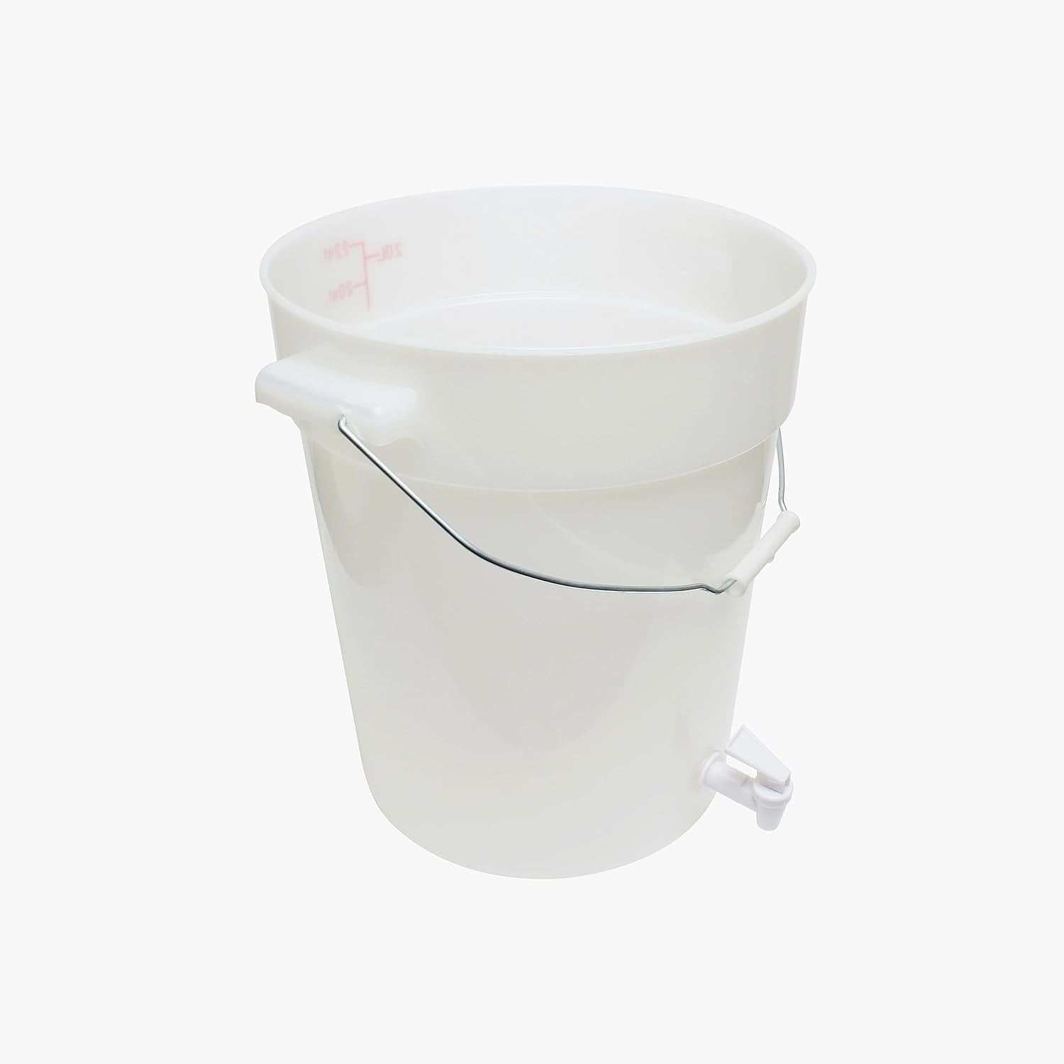 TrueCraftware- 6 Gallons White Plastic Round Beverage Dispenser ...