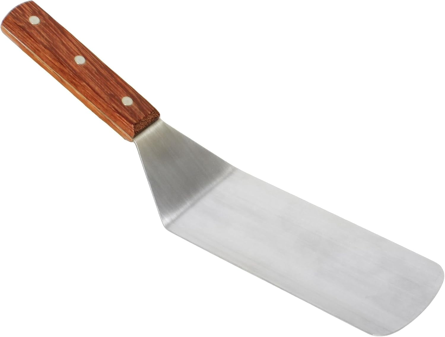 TrueCraftware- 6" Round Blade Turner Stainless Steel with Wooden Handle ...